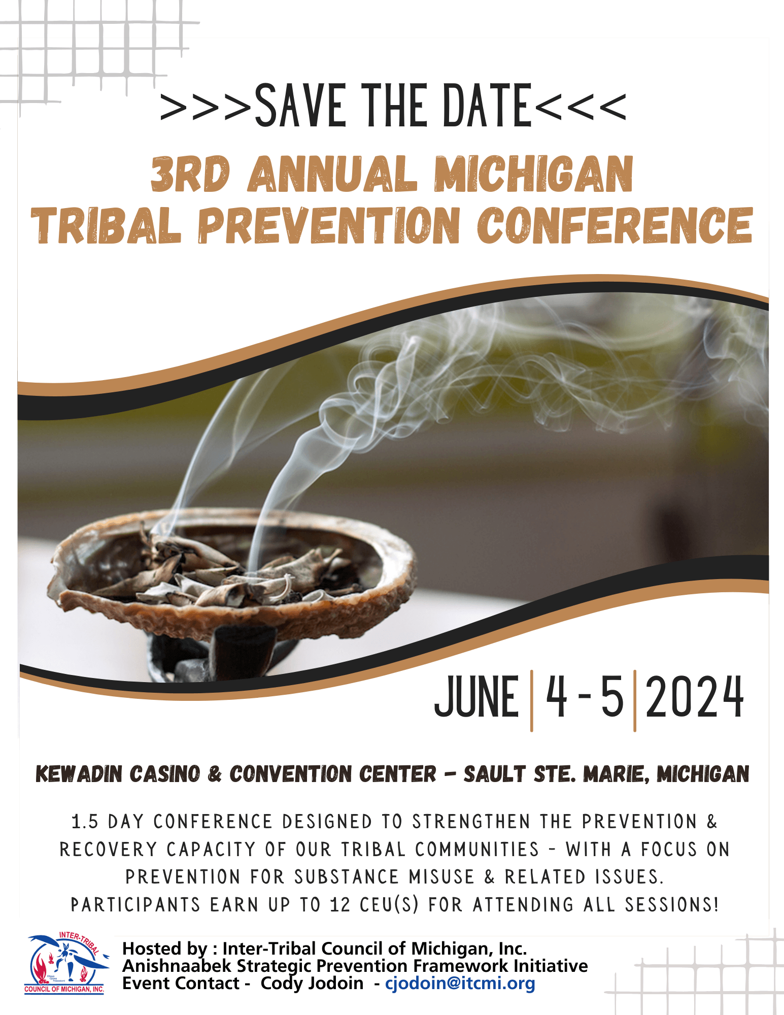 2024 Prevention Conference – Save the Date Flyer