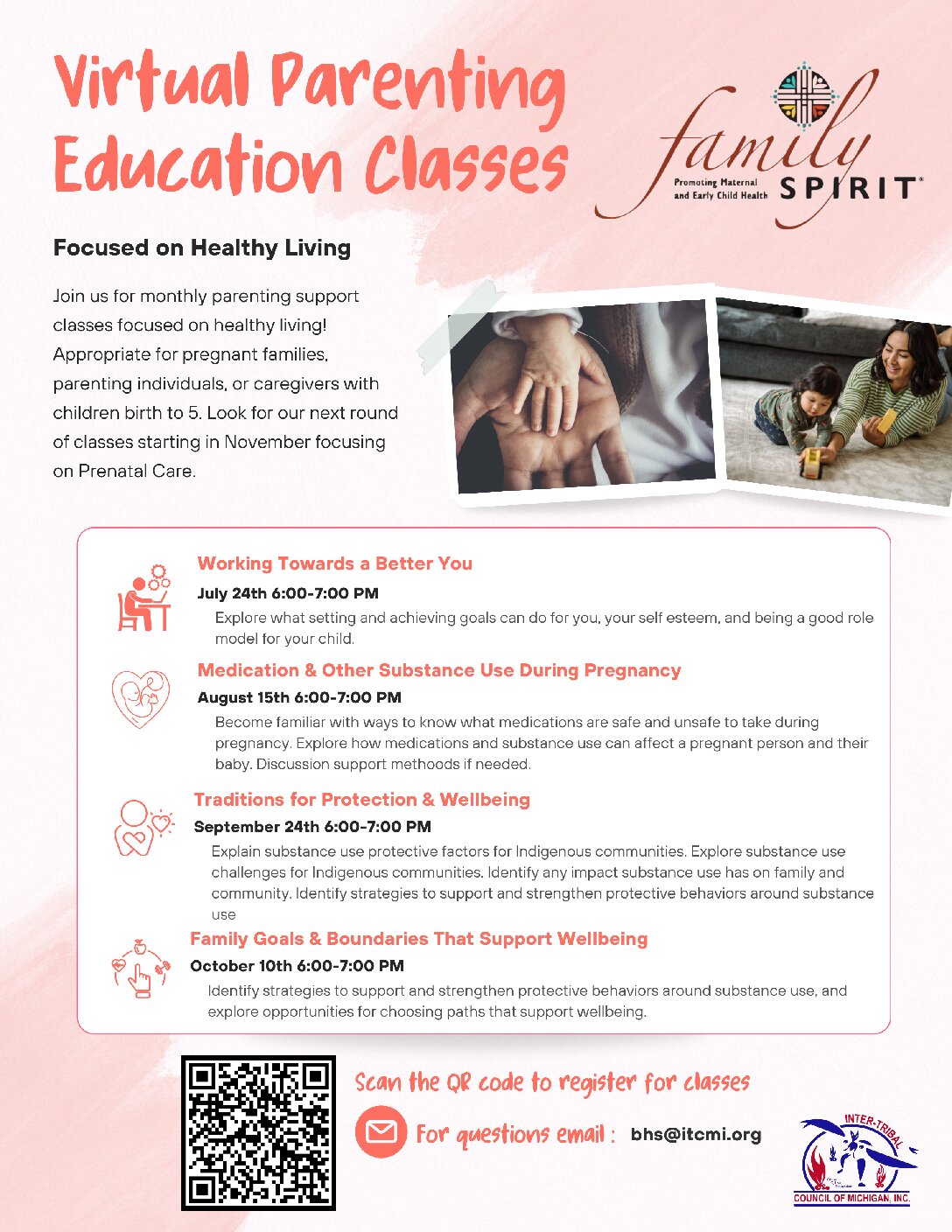 October 10, 2024 – Virtual Parenting Education Classes