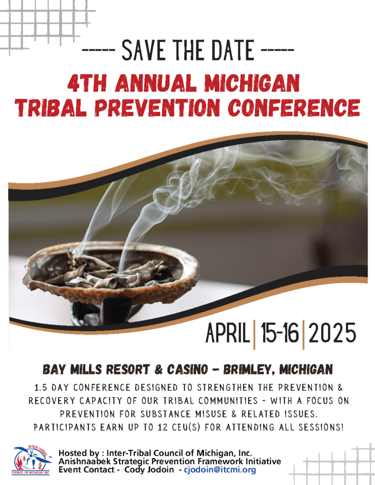 April 15-16, 2025 – Tribal Prevention Conference